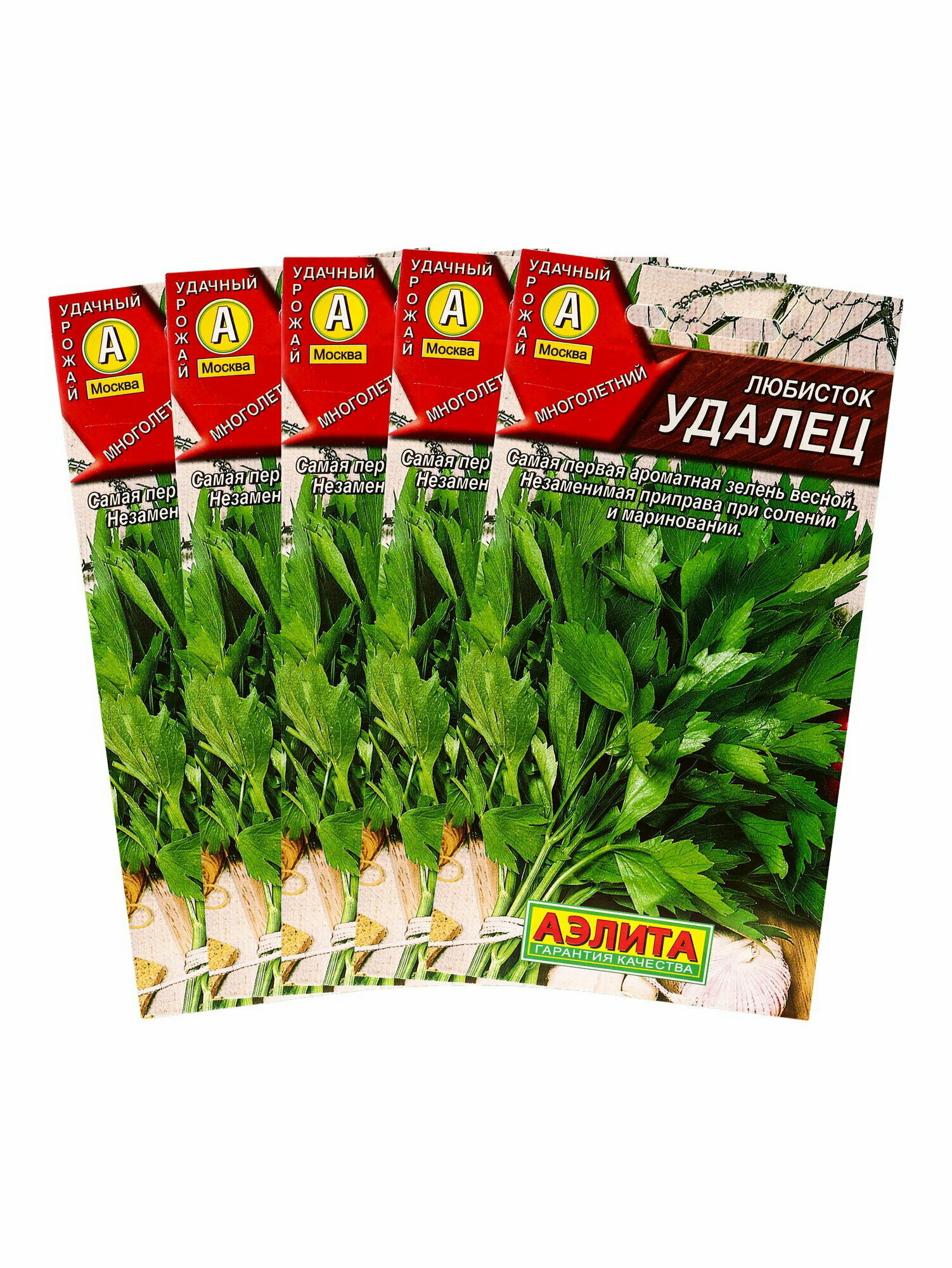 Набор семян Любисток "Удалец", пряность, 5 шт, размер упаковки: 8 x 1 x 15 см.