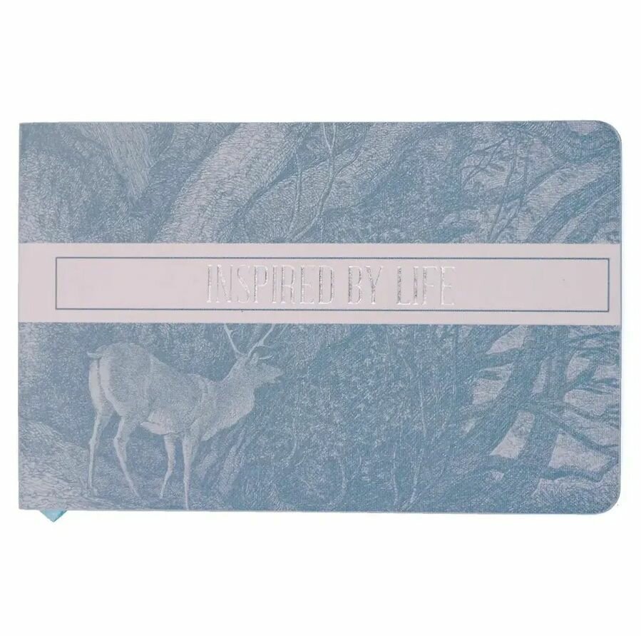 Еженедельник Listoff 160х105 мм, 128 страниц Premium "Floreale. Smoky Sky", кожзам, ляссе ЕНИКП2666401