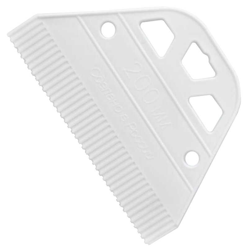 Шпатель зубчатый д/нанесения клея зуб 1,6мм пластик (90)