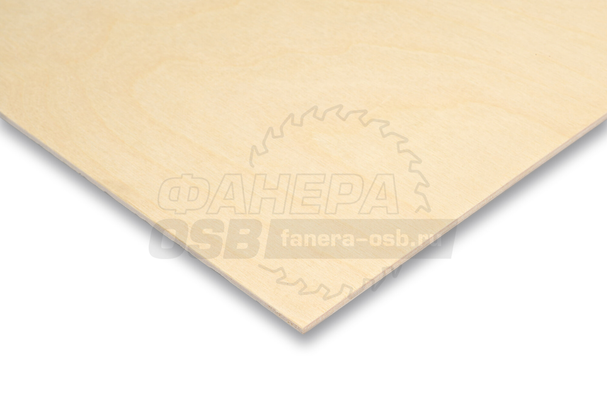 Фанера ФК 3мм 1525х1525мм сорт 2/2 Шлифованная березовая, карбамидная