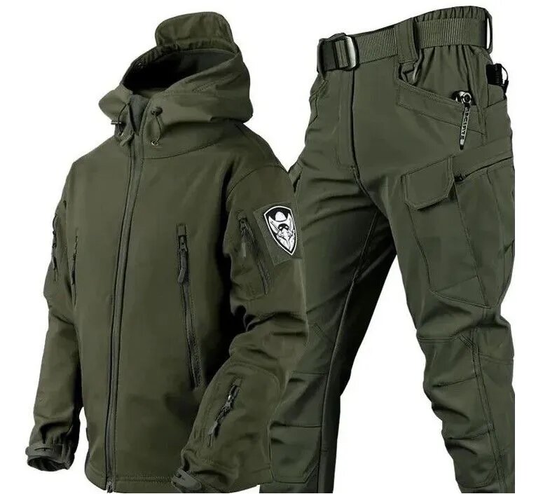 Тактический мужской демисезонный костюм Softshell M Софтшелл Олива