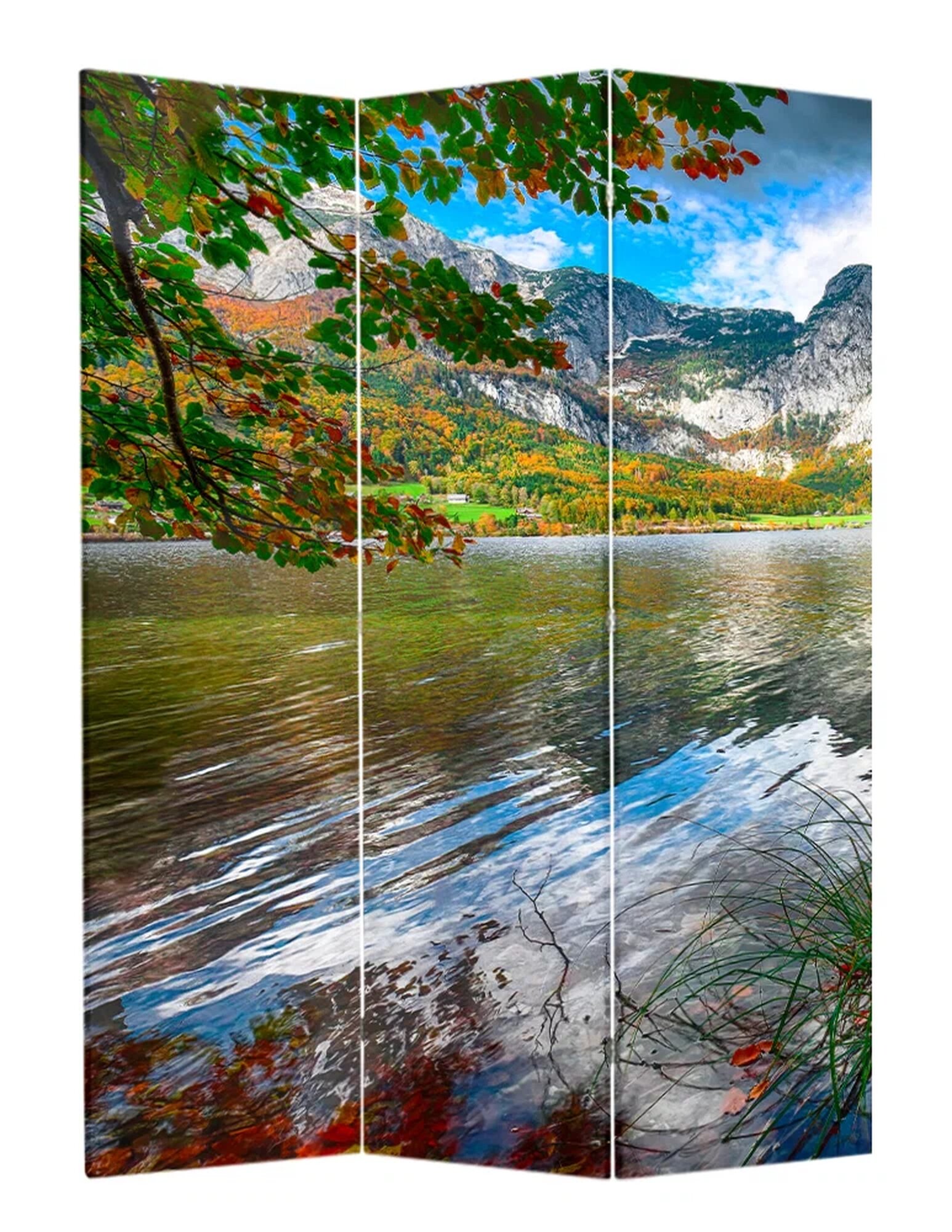 Ширма перегородка для зонирования «СКТ Озеро» - 3, размер 180х135/45 см