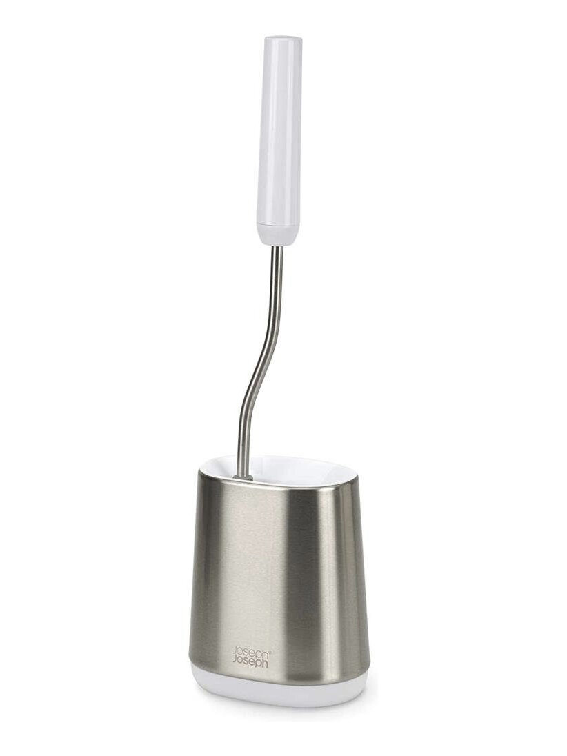 Ёршик для унитаза Joseph Joseph Flex Lite Steel, 70561, нержавеющая сталь, белый