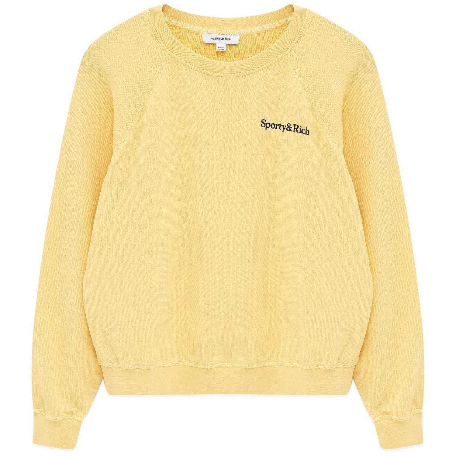 Толстовка ТОЛСТОВКА SPORTY & RICH SERIF LOGO EMBROIDERED SWEAT SHIRT