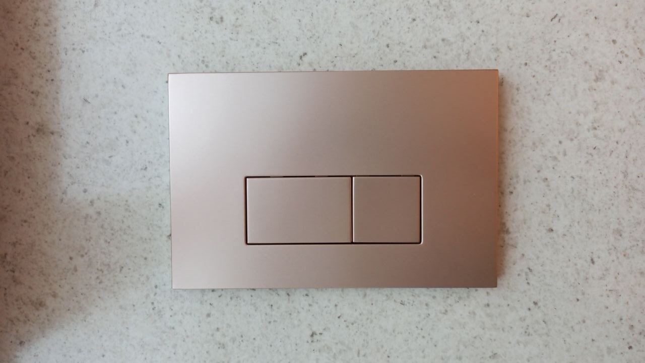 Панель смыва Sapbox 310RG0199 для инсталляции SBOX310 два режима, розовое золото