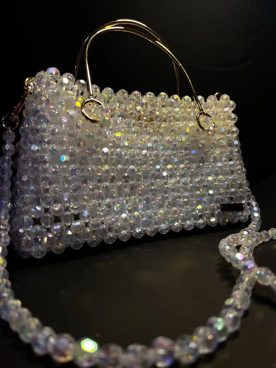 Сумка BABALOND, фактура рельефная, перламутр