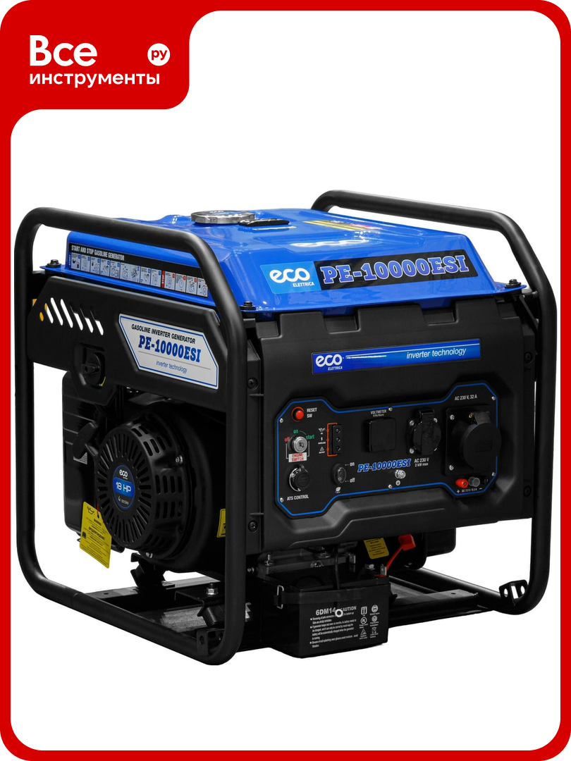 Электростанция ECO PE-10000ESI (генератор инверторный бензиновый) EC1710-3