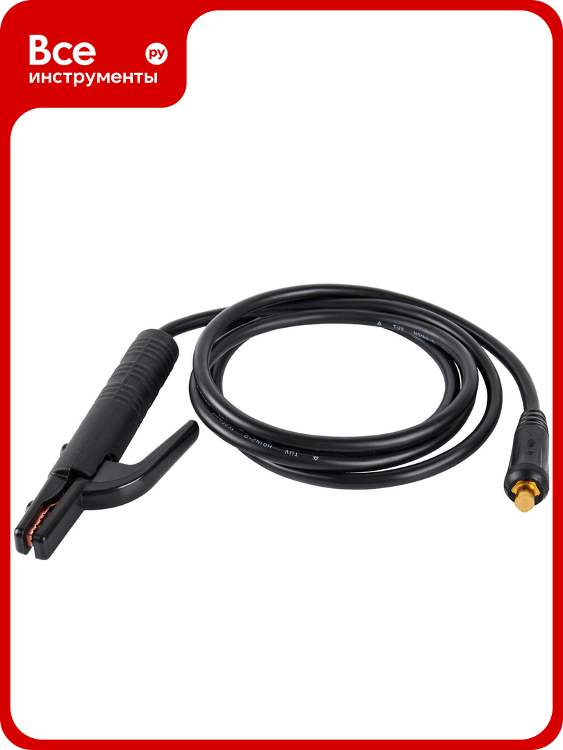 Кабель сварочный (3 м; DX50; 25 кв мм; электрододержатель) Elitech 0606.000200 172519