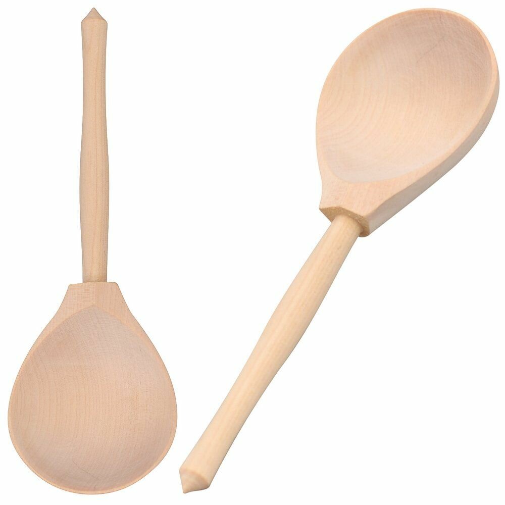 Деревянная ложка, 19х6,5 см изготовлено: дерево (береза), без лака