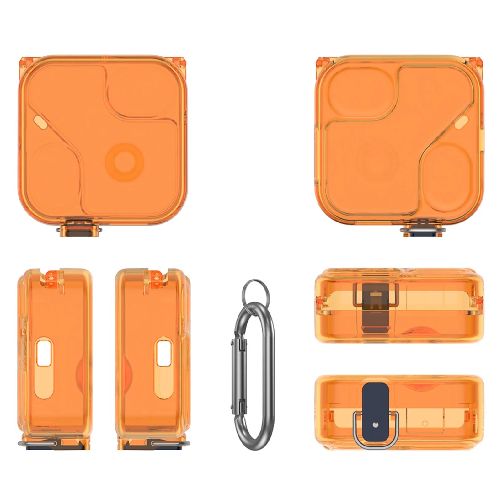 Чехол TPU ALLOYSEED для Nothing Ear (3) Transparent orange