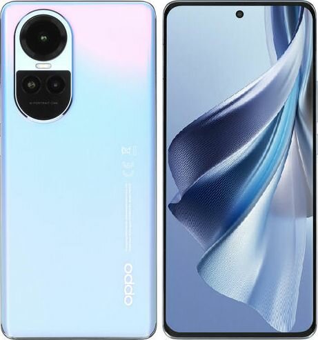 6,7" Смартфон OPPO Reno10 5G 8/256 ГБ (631001000143) 2023, голубой
