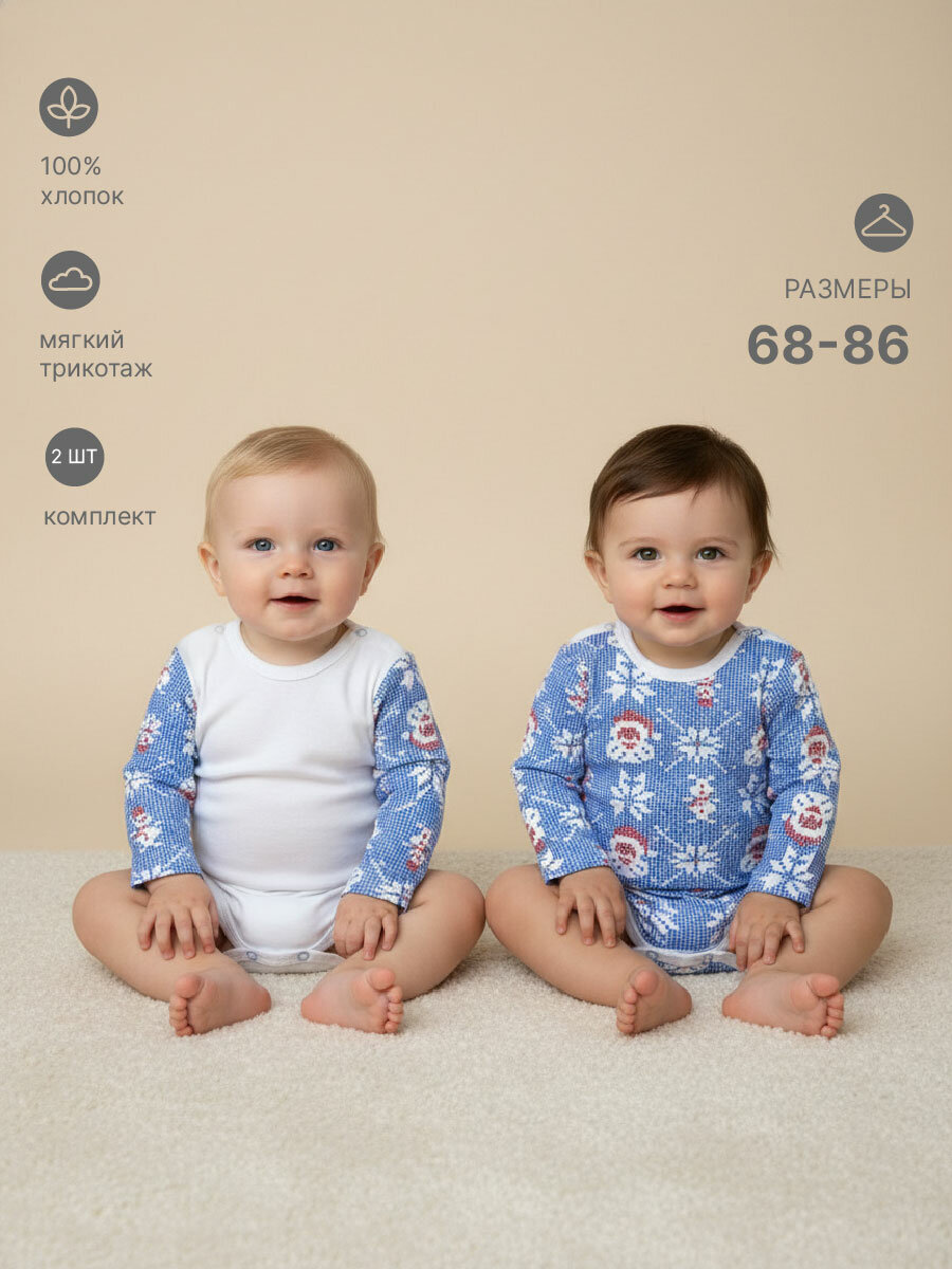 Боди Базовая, комплект из 2 шт.