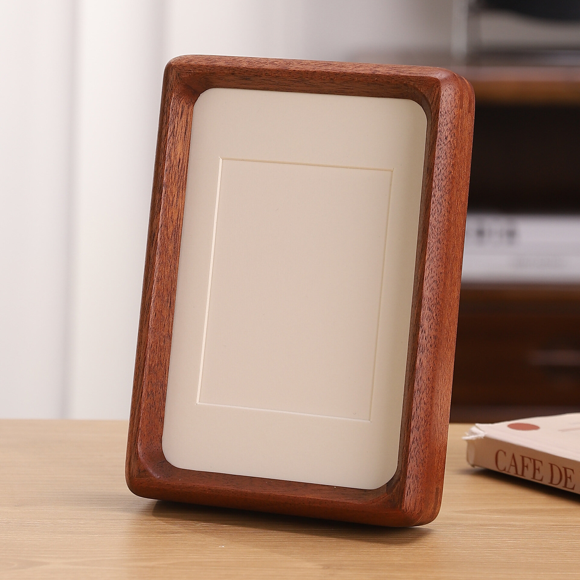 Рамка для фотографий из массива дерева с пазами и шипами, закругленными углами, черный орех, 678inch фото, креативная рамка, DIY, памятная подставка для детей, настенное крепление A3