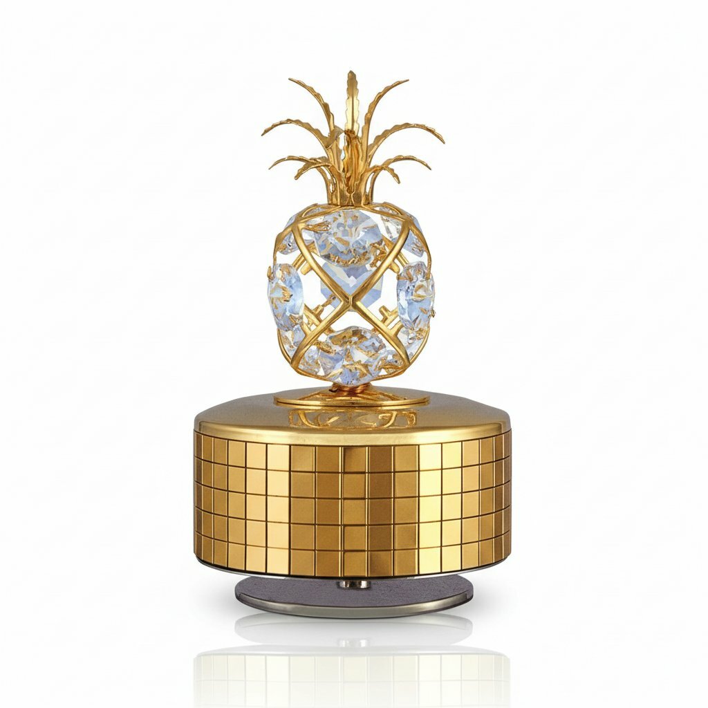 Фигурка музыкальная Ананас A6412 Crystal Temptations, Металл, кристалл