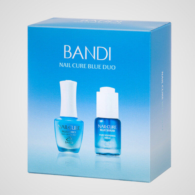 Набор по уходу за ногтями и кутикулой BANDI NAILCURE BLUE DUO BANDI Nail Cure Blue Duo Набор 1 шт