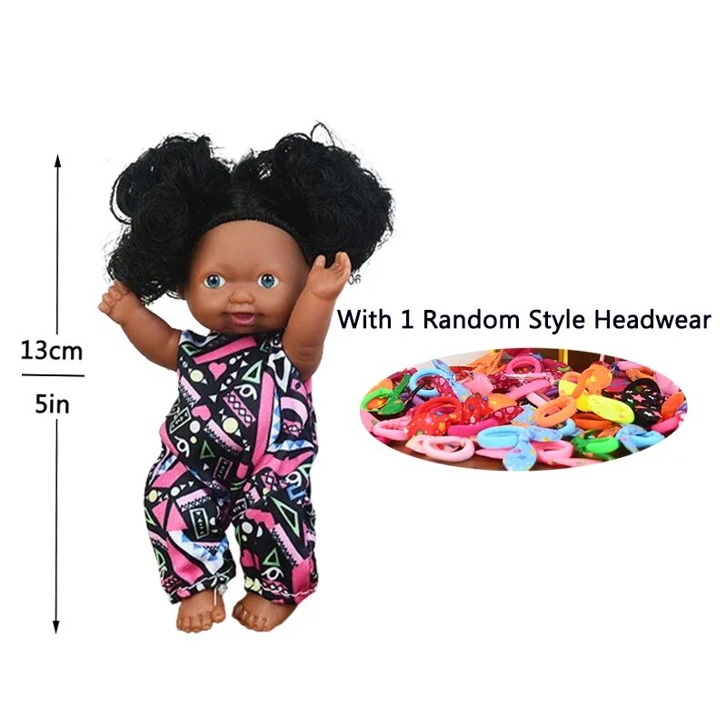 Мини куклы-младенцы силиконовые черные 5inch Black doll