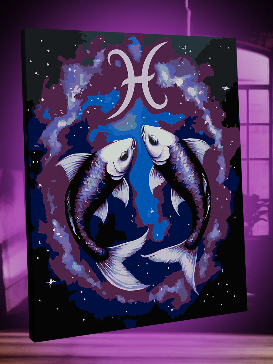 Картина по номерам Рыбы