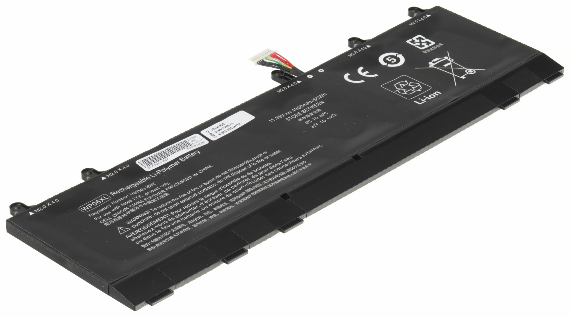 Аккумулятор iBatt 4800mAh для ноутбука HP Elitebook 860 G9 ( WP06XL, HSTNN-IB9Z )