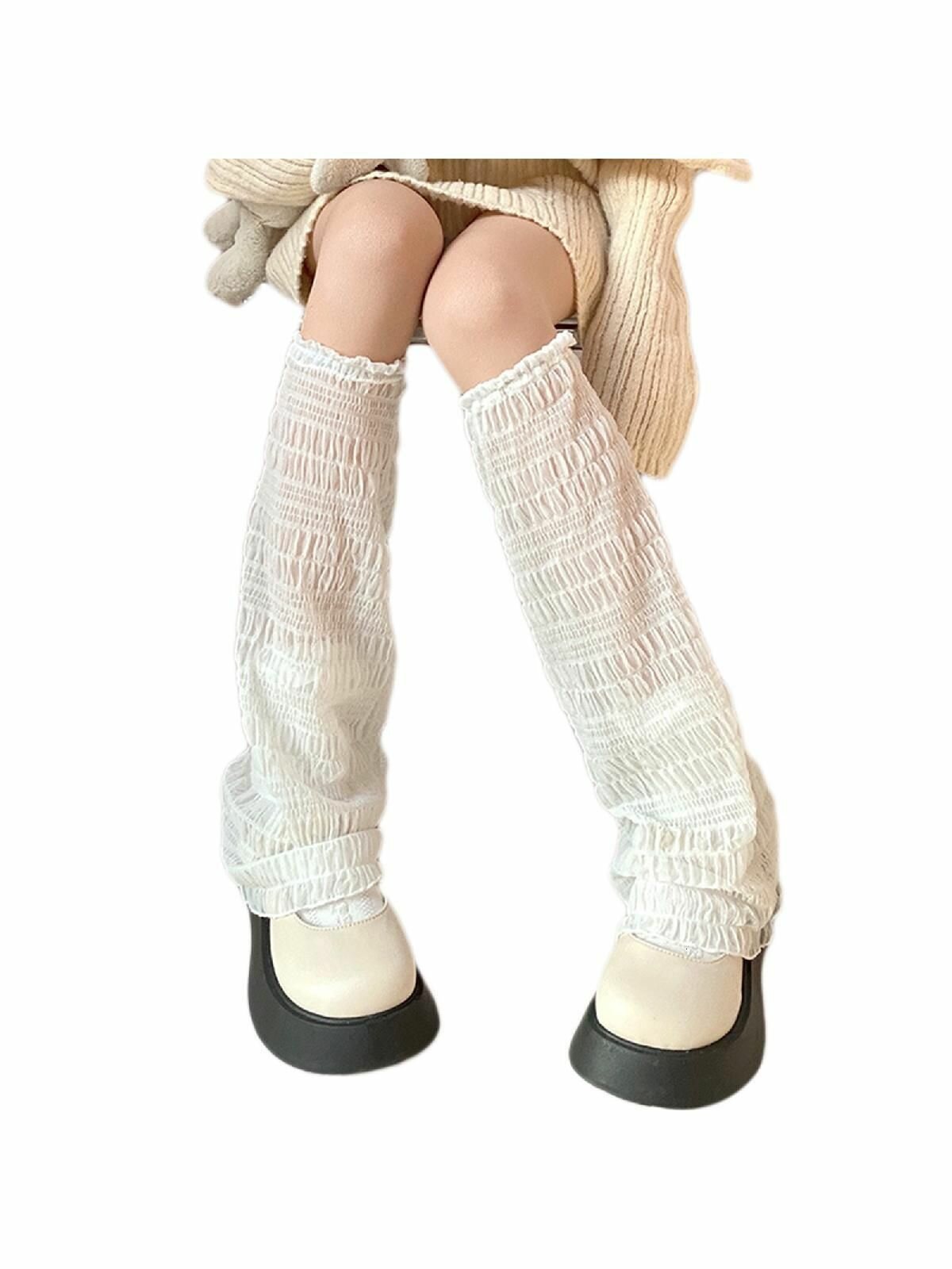 Белые лолита-гетры для женщин