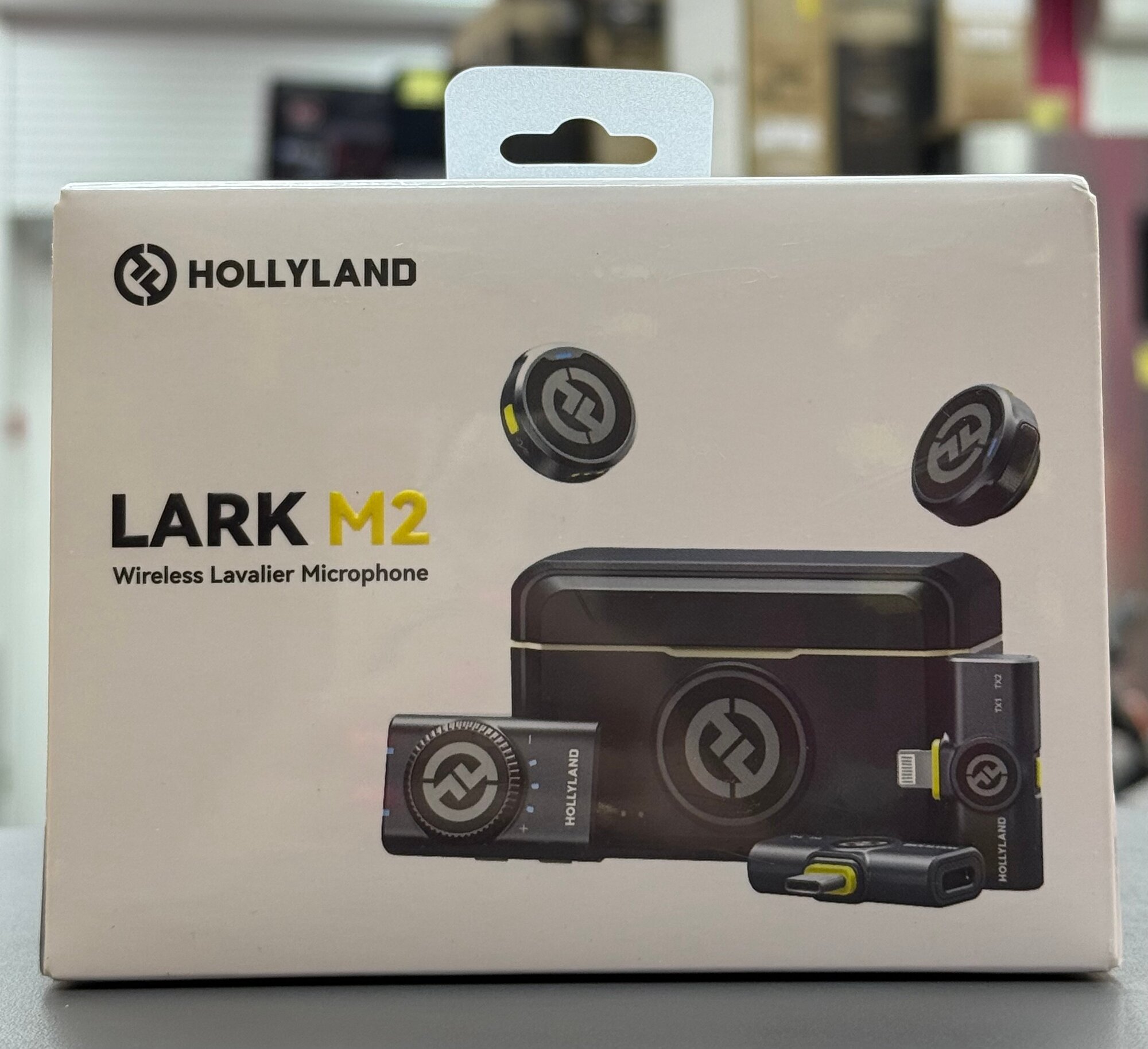 Микрофон петличный Hollyland LARK M2-mini COMBO, черный для видеоблога