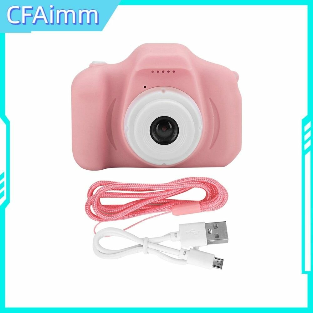 Детская видеокамера HD игрушка, розовая