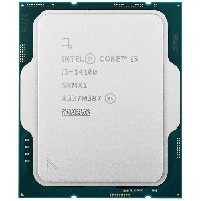 Intel Процессор Intel Core i3 14100 BOX 3.5 ГГц - 4.7 ГГц/4 ядра/12 Мб/110 Вт/Socket LGA1700
