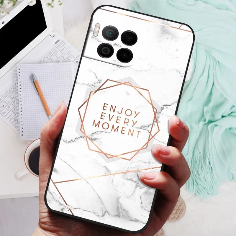 Чехол для T-Mobile REVVL 7 Pro, мраморный дизайн, цвет 28