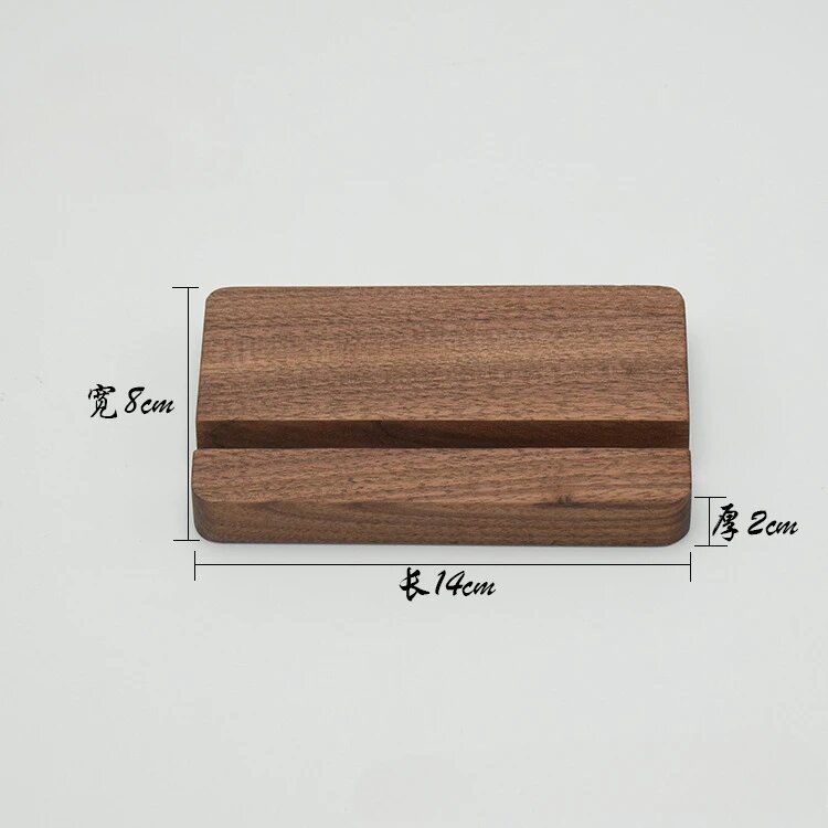 Универсальный деревянный держатель для телефона, стойки для сотовых телефонов из цельного дерева, портативная настольная подставка, держатель для IPhone, Xiaomi, Samsung, поддержка планшета L-Walnut