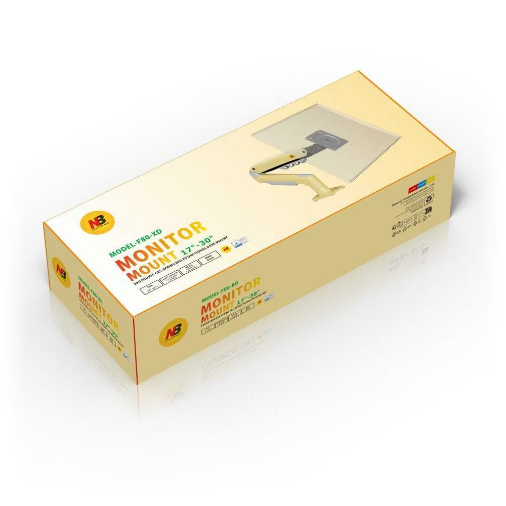NB F80-XD монитор кронштейн компьютер кронштейн настольный подъемный монитор кронштейн рычаг вращения подставки
