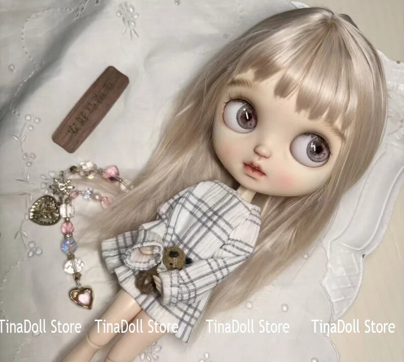 Кукла Blythe, парик цвет 5, хлопок и шерсть, 9-10 дюймов