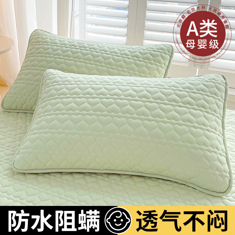 Стеганая водонепроницаемая наволочка, класс А, 48x74 см, комплект из двух штук, бытовой водонепроницаемый чехол для одной подушки с изоляционным слоем.