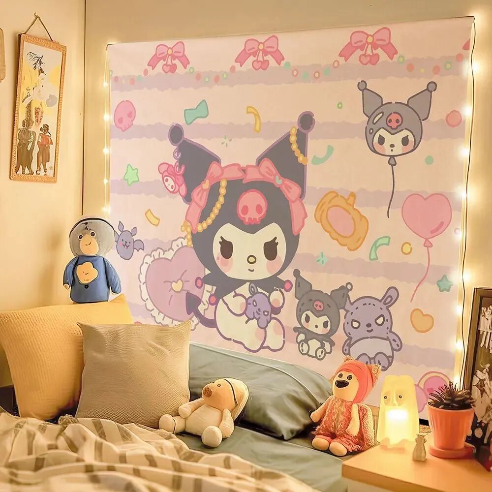 Гобелен "Sanrio и Моя Мелоди", 75х100 см, 11x11