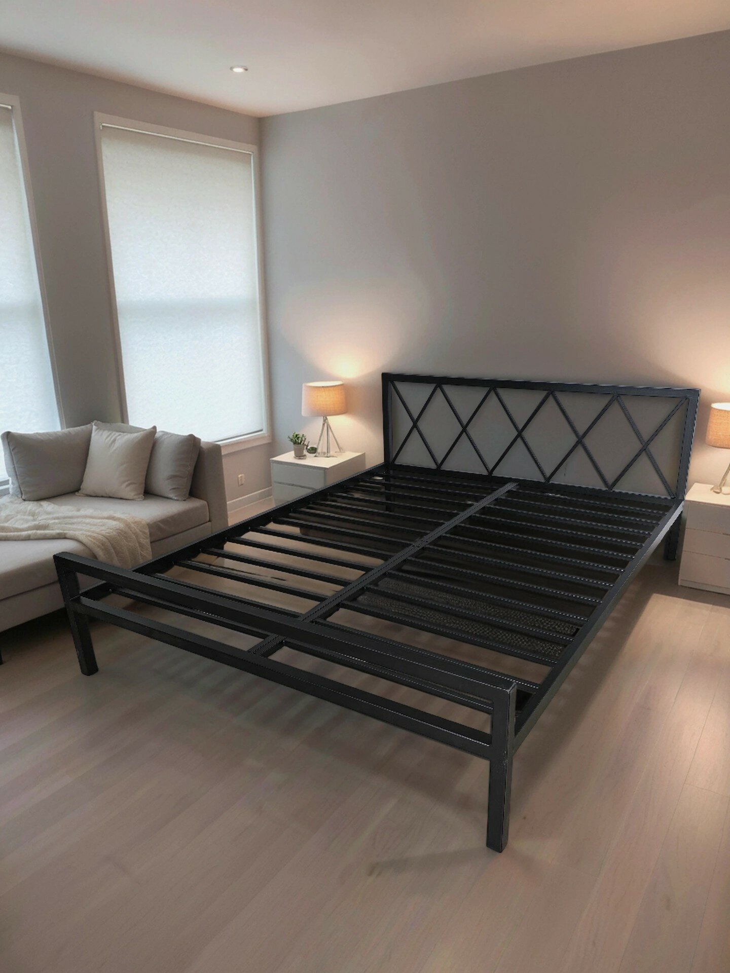 Кровать LOFT Mebel "Кэрри 200" , металлическая, кованая, прочная