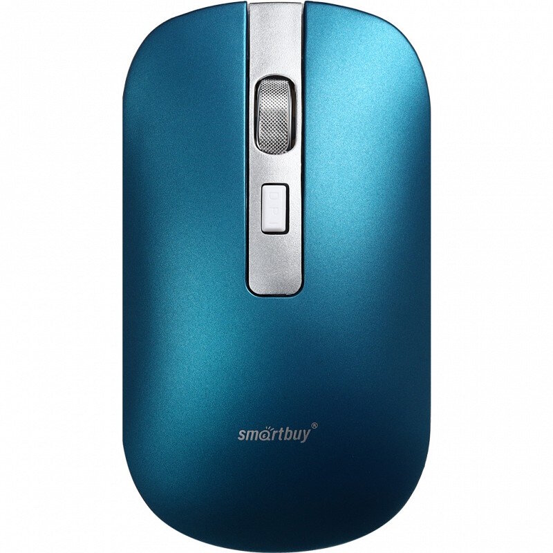 Мышь беспроводная SmartBuy 402CAG с зарядкой от USB синий металлик (SBM-402CAG-B) /40