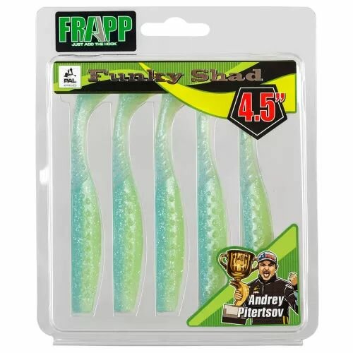 Силиконовая приманка Frapp Funky Shad 4.5 11,5см. 5шт. вес: 8,3гр. #37