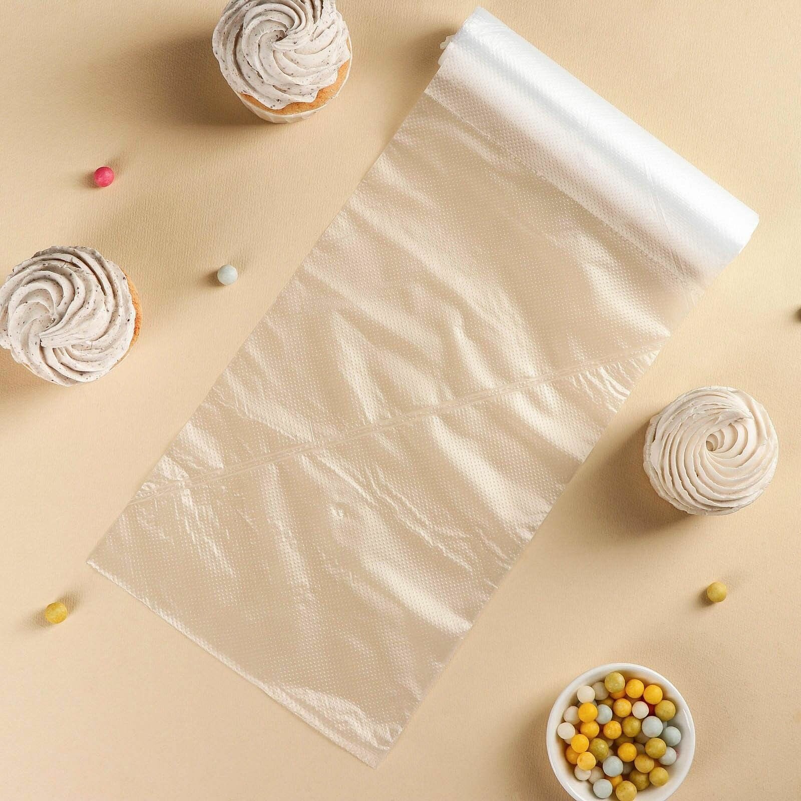 Кондитерские мешки, 50 шт. в рулоне одноразовые, 32 24.5 см (размер М).