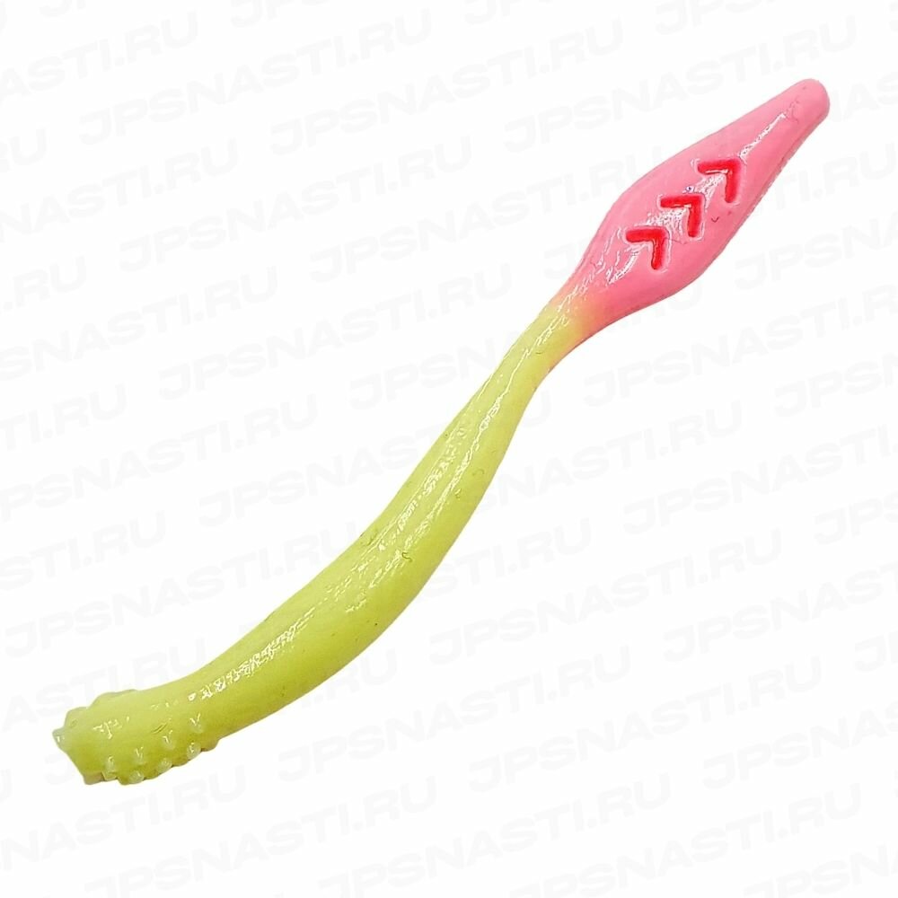 Силиконовые приманки на форель Eleven Lures Bobr 3.1, Love Is, сыр / Форелевая приманки бобриный хвост