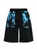 Шорты Versace Jeans Couture Print drawstring shorts, размер L, черный