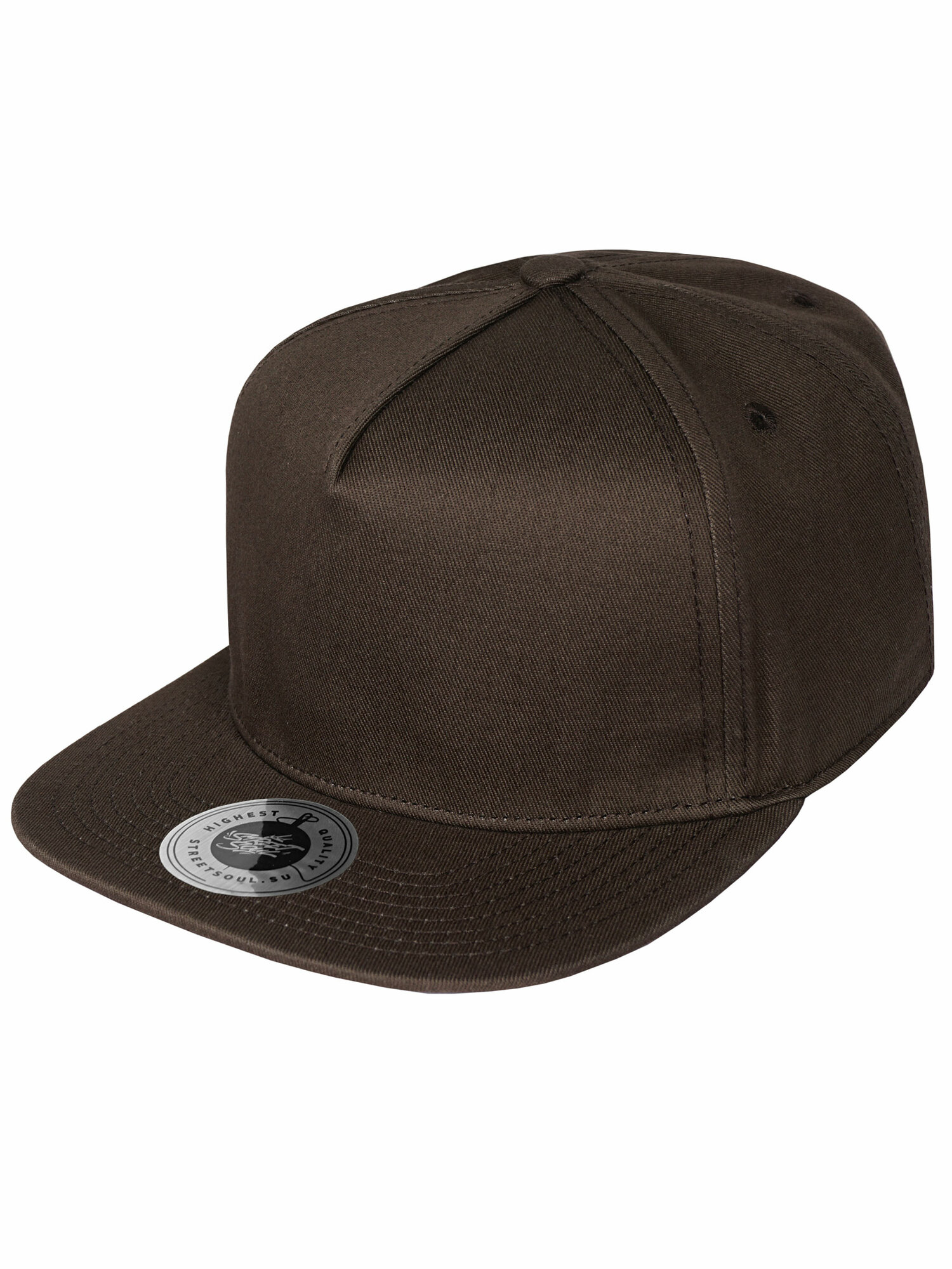 Бейсболка Бейсболка 002-5-1 Пятипанельная однотонная хлопковая для мужчин