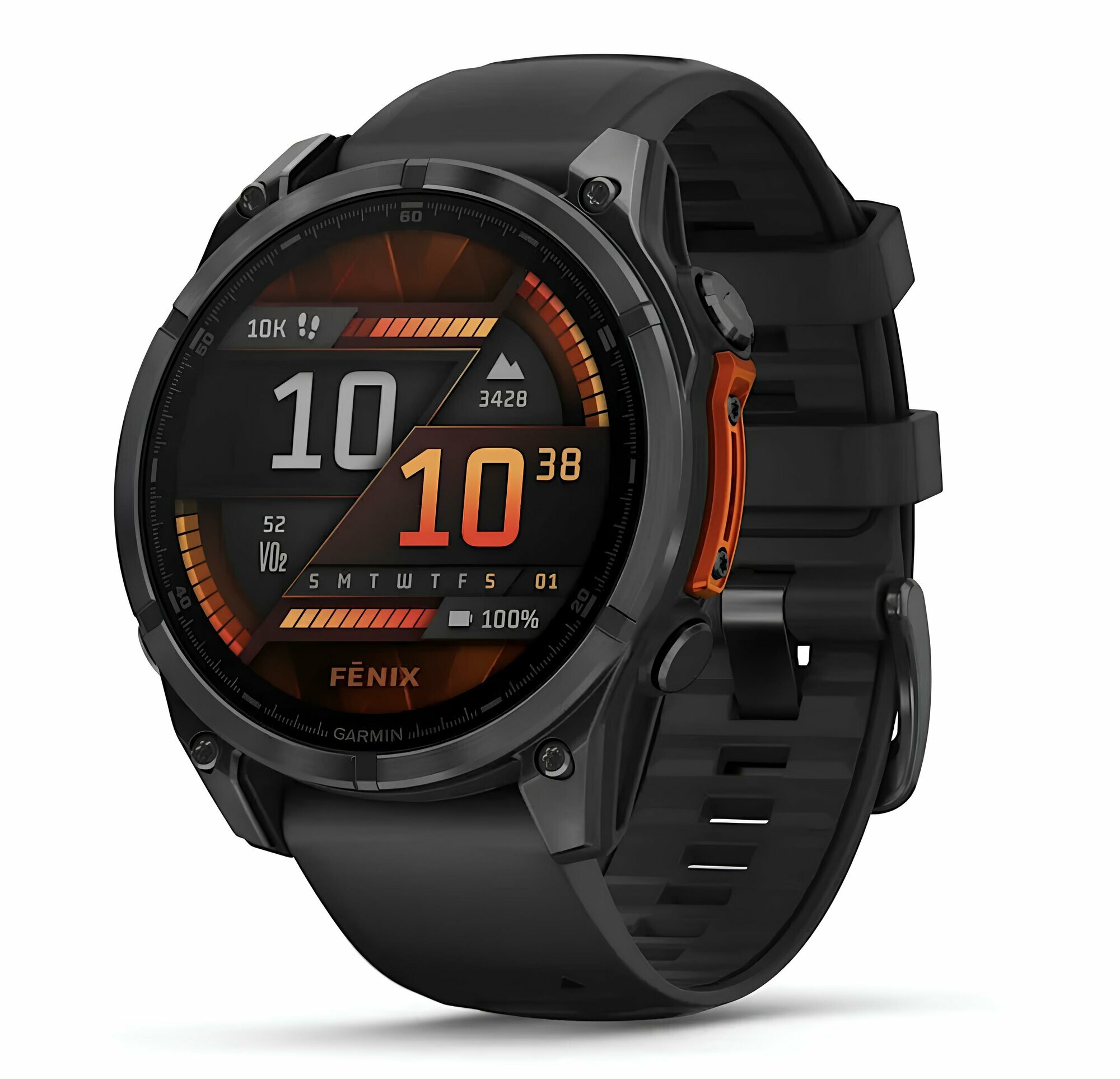 Смарт-часы Garmin Fenix 8 (47 mm) Slate Gray with black silicone band, 010-02904-00