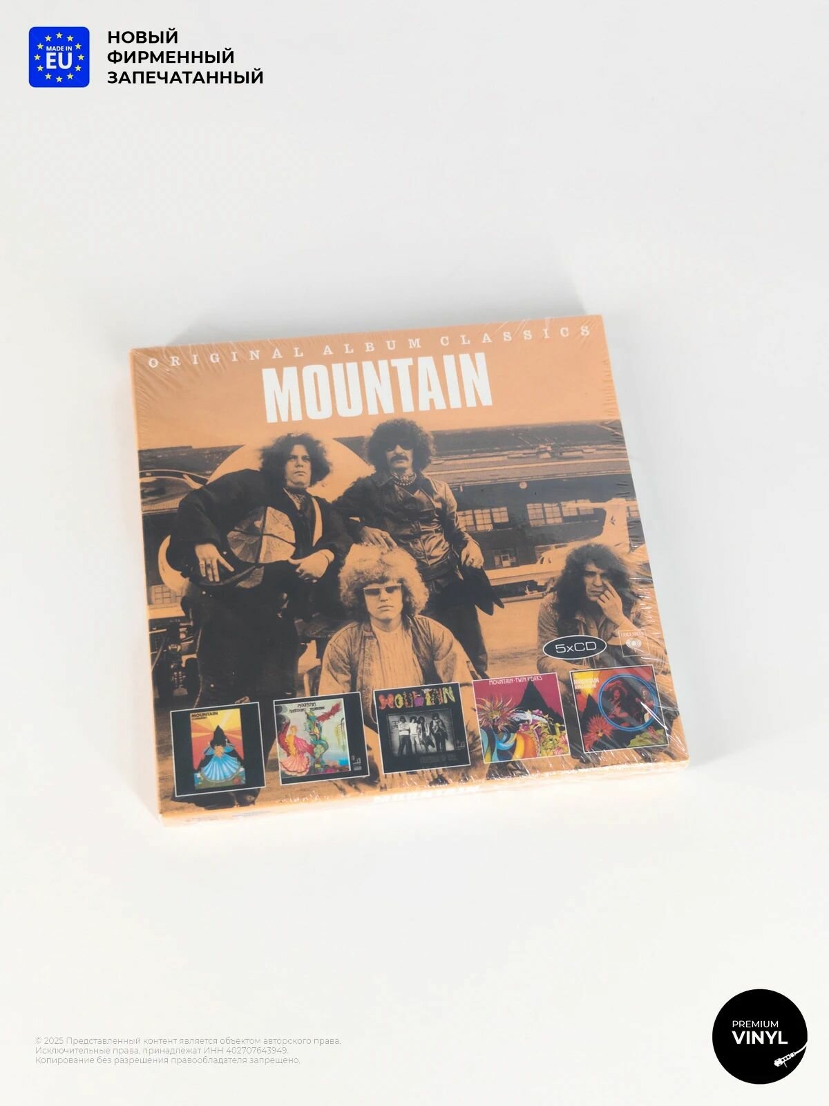 Mountain - Original Album Classics (5CD) 2016 Columbia, Papersleeves In Case Фирменный аудио диск