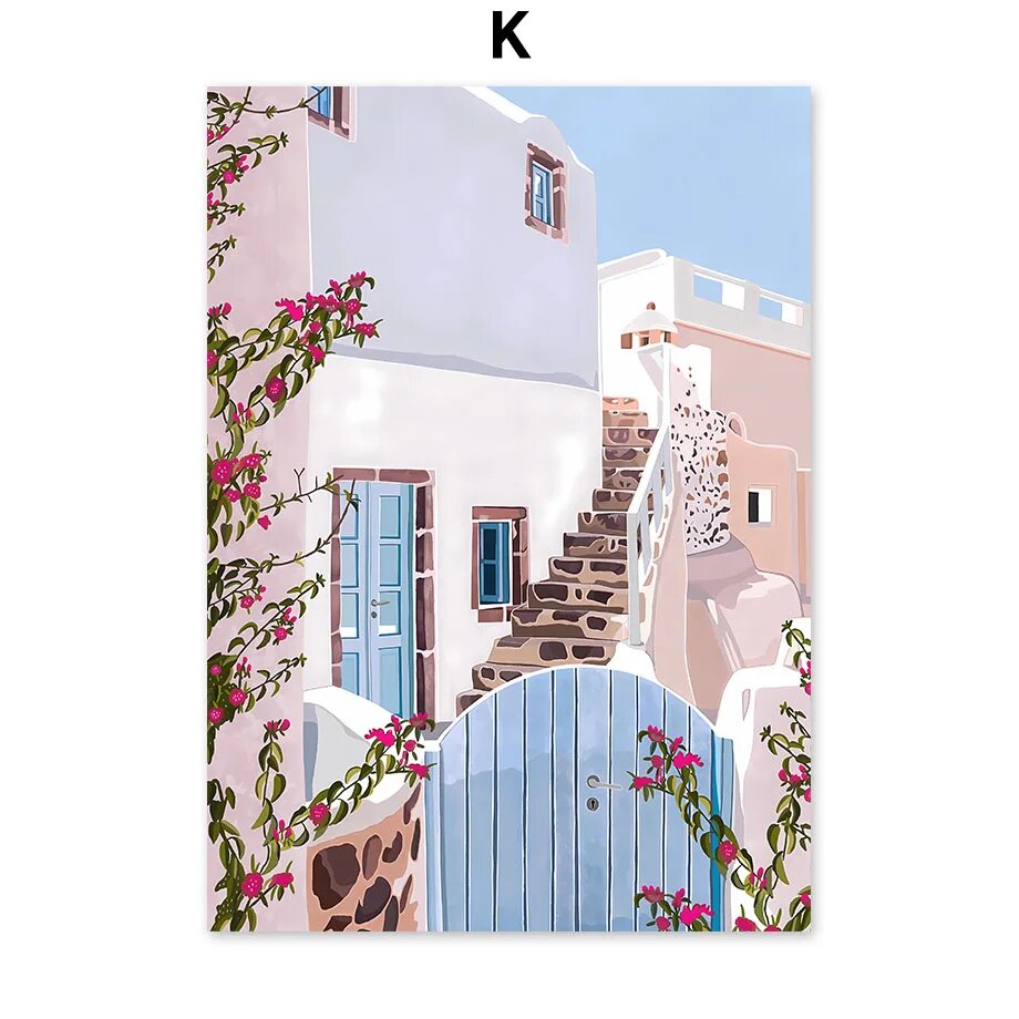Картина на холсте Santorini, 30x40 см, Цвет: 11