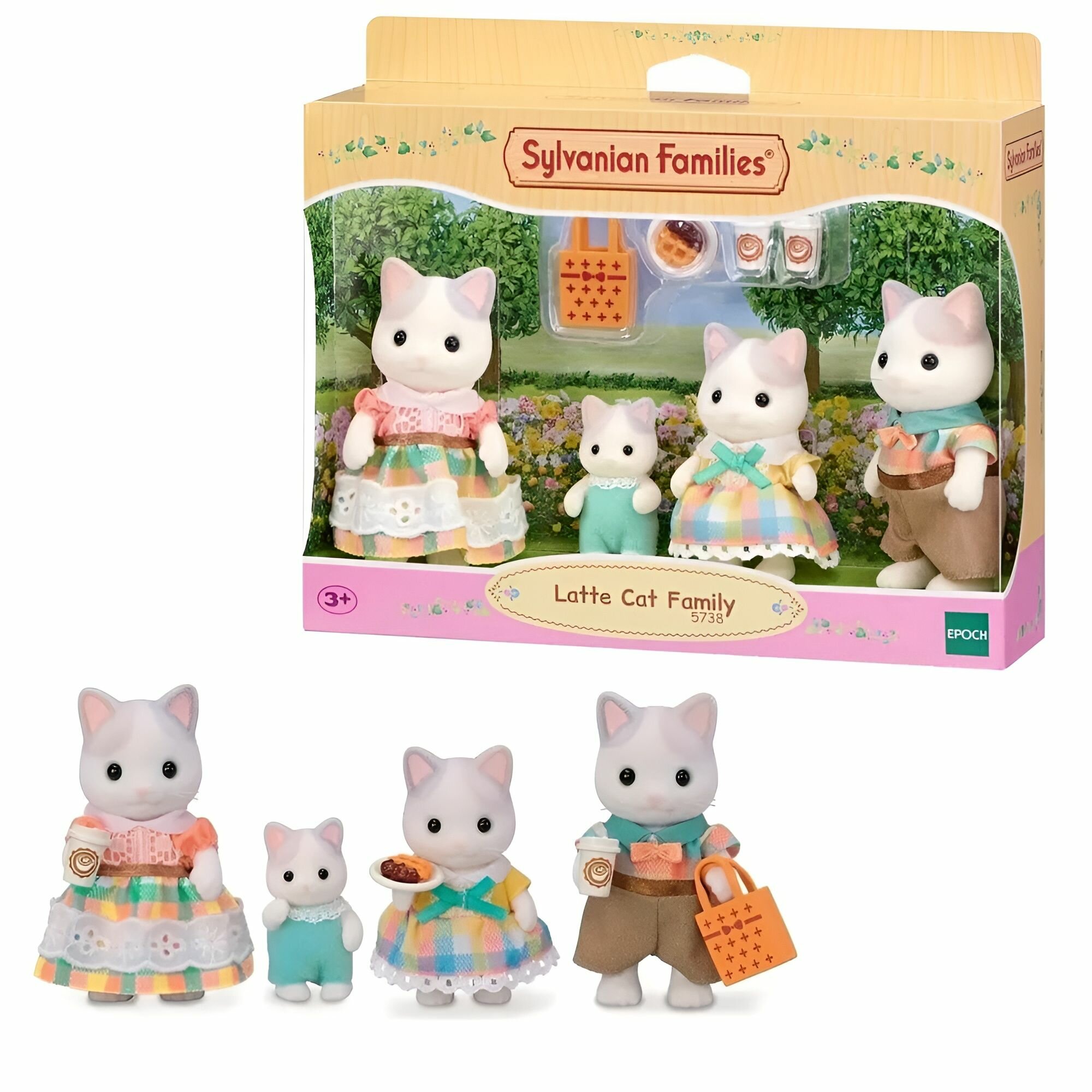 Набор фигурок Семья Латте котов Sylvanian Families 5738SS