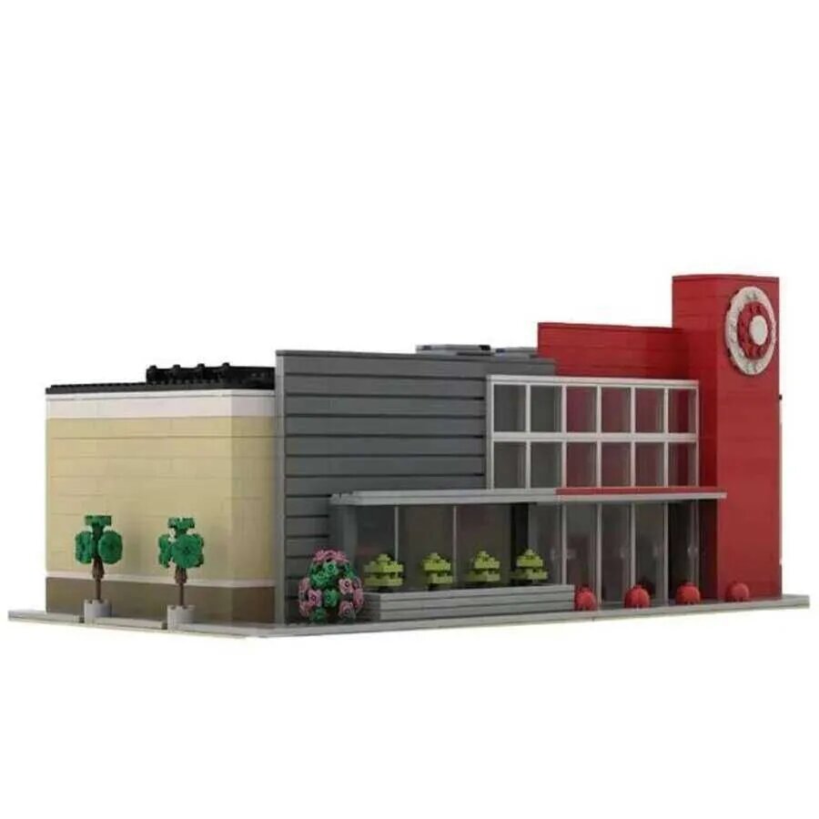 MOC Городской пейзаж 1336 деталей конструктор Target Store для детей 6+