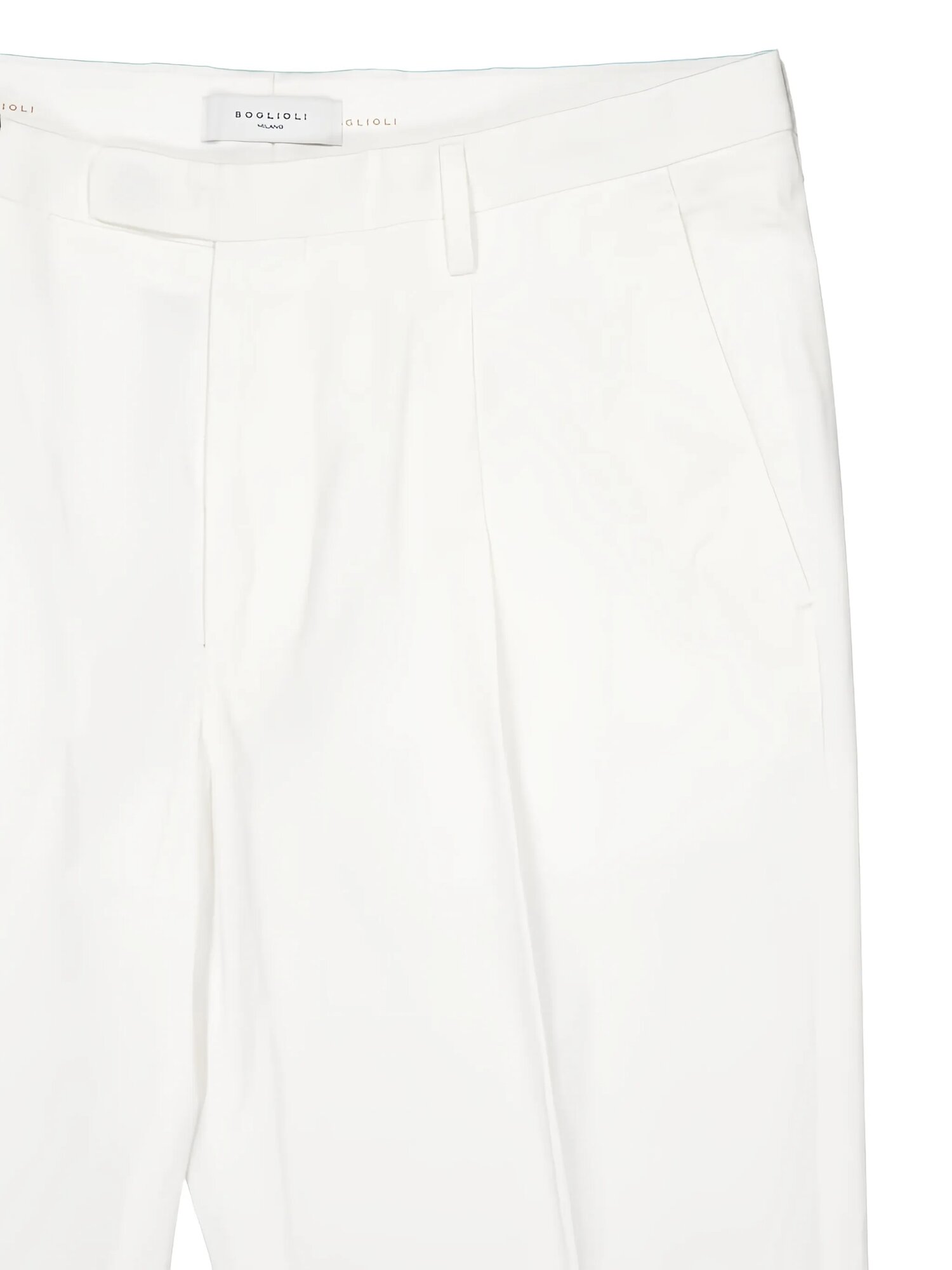 Брюки клеш Boglioli Cotton flared trousers, размер 46, бежевый/белый — фото 1