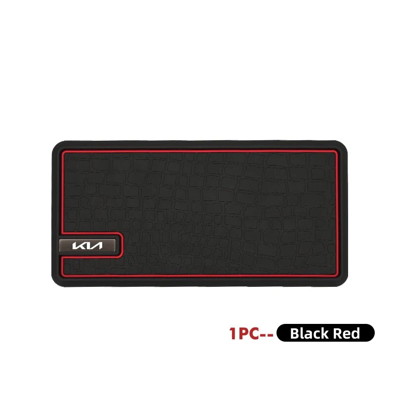 1 шт, резиновая противоскользящая накладка с логотипом автомобиля, подставка для телефона на приборной панели, нескользящие коврики для KIA Rio K5 K2 Sportage Ceed Sorento Picanto Soul