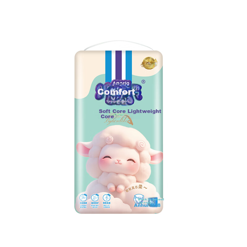 Anerle Soft and Gentle Core Diapers M58 Pieces (6-11kg) Soft and Skin-friendly Baby Diapers