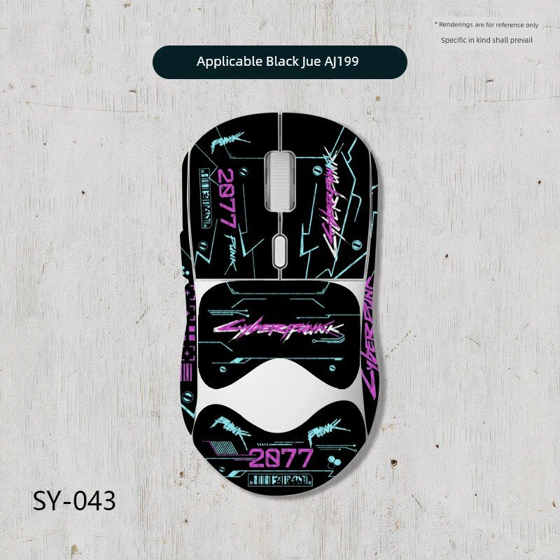 Чехлы для мыши Black Knight AJ199, полное покрытие, не скользящие, с дизайном SY-043 для защиты беспроводной мыши
