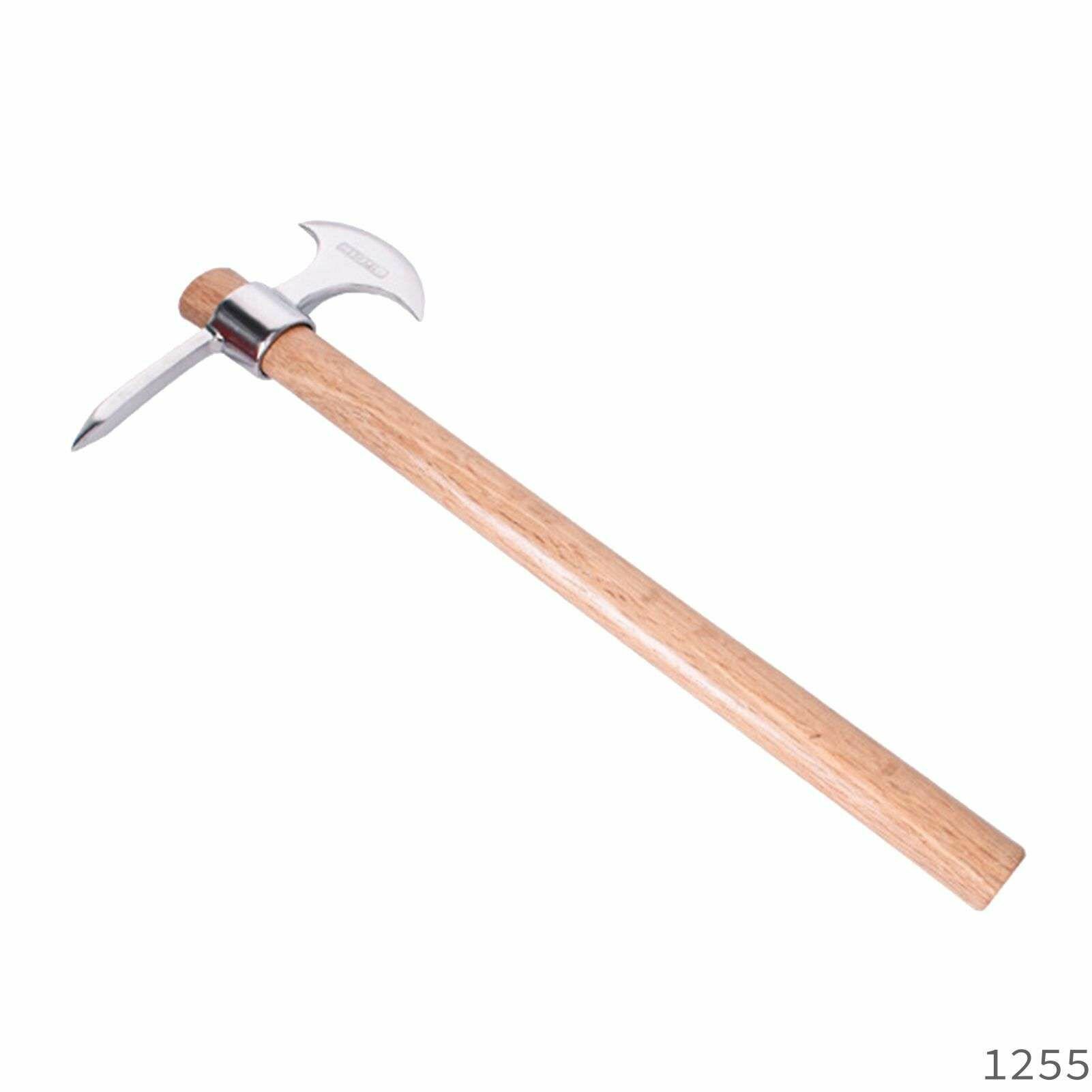 Двусторонняя лопата из нержавеющей стали с деревянной ручкой для садовых работ и рыхления почвы11