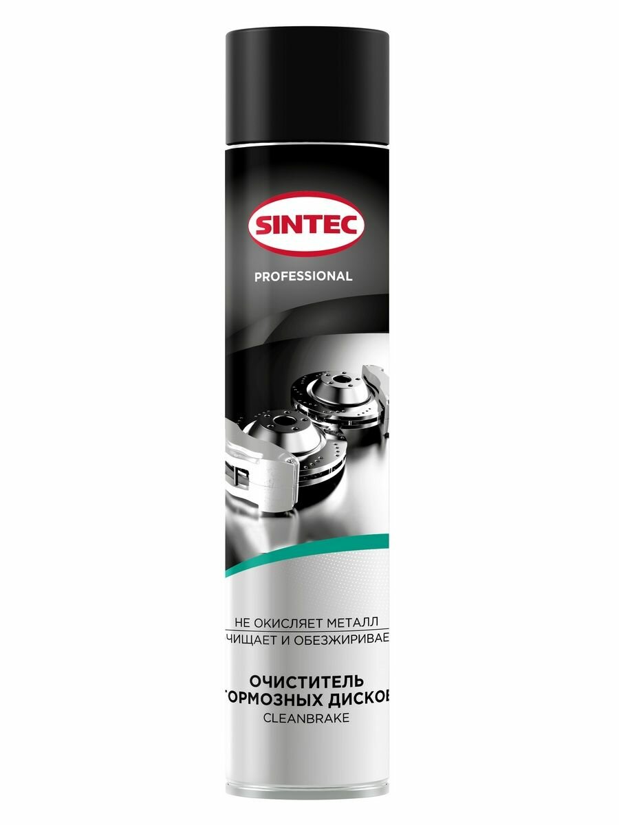 Очиститель тормозных дисков CleanBrake 1л (аэрозоль), SINTEC 103335